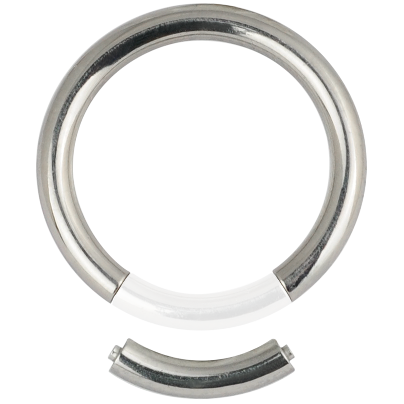 Piercing Supply - Smooth Segment Ring in titanio